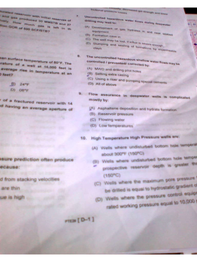 Ongc (Cbt-2014) Paper | PDF