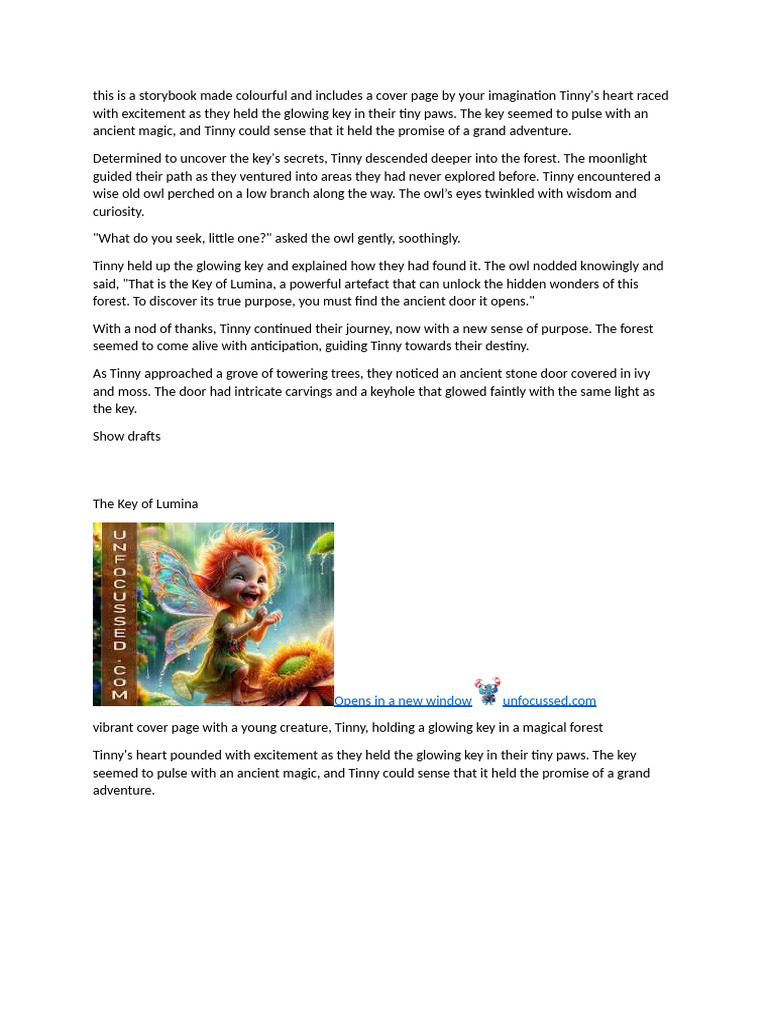 This Is A Storybook Made Colourful and Includes A Cover Page by Your ...