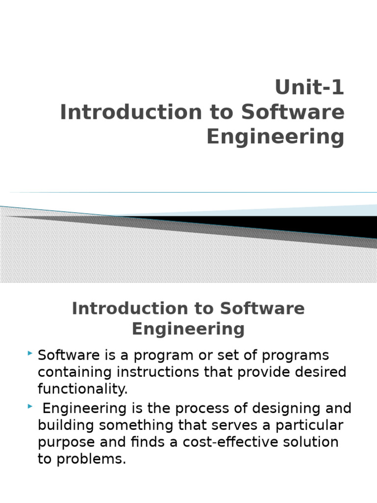 Introduction to Software Engineering Concepts | PDF | Software ...