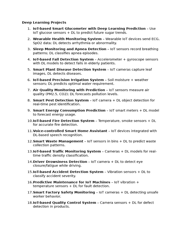 A1670261516 23 2025 Deep Learning Projects | PDF