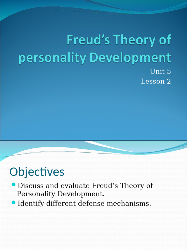 Freud's Personality Development Theory | PDF | Libido | Psychoanalytic ...