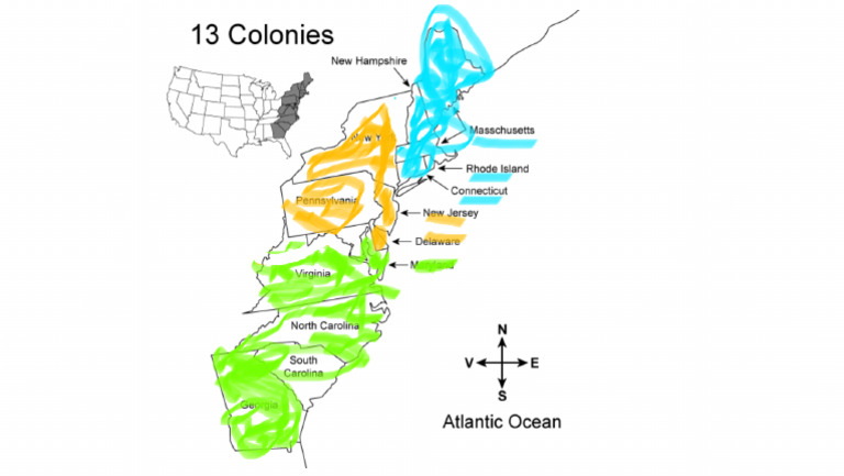 Template 13 Colonies Map | PDF