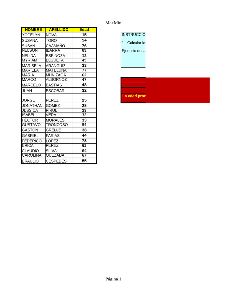 Ejer INT007 Funciones MAXMIN | PDF