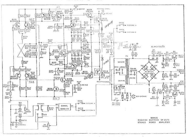 Esquema+Amplificador+Tarkus+Tp 2170 | PDF
