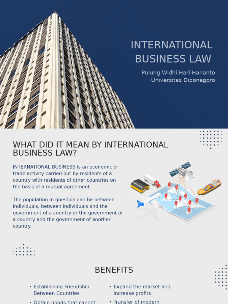 Overview of International Business Law | PDF | Letter Of Credit | Mediation