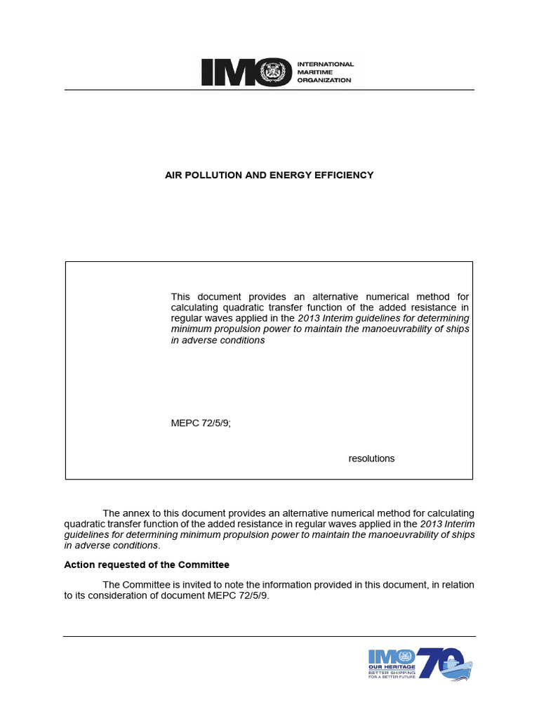 Alternative Method for Ship Resistance Calculation | PDF | Waves ...