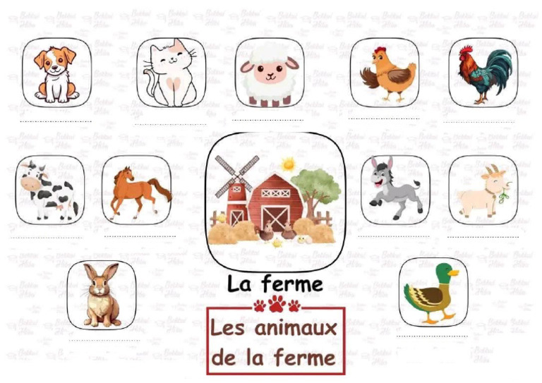 Les Animaux de La Fermes 3 AP | PDF