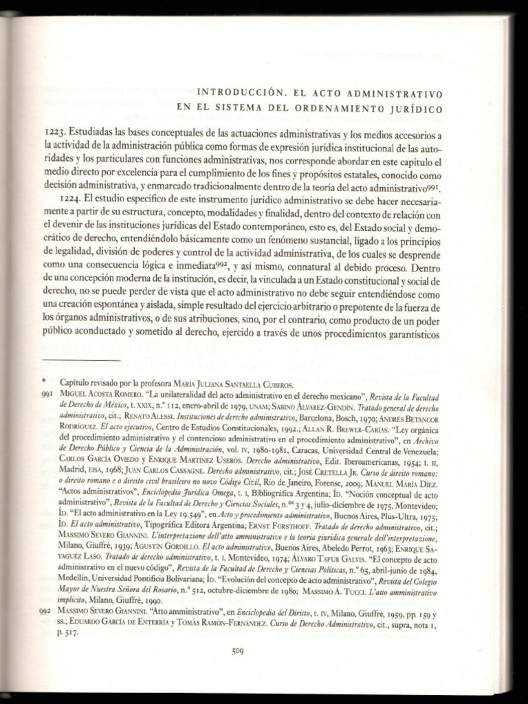 El Acto Administrativo. Jaime O. Santofimio Gamboa | PDF