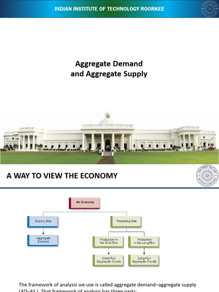 Aggregate Demand and Supply Explained | PDF | Full Employment | Supply ...