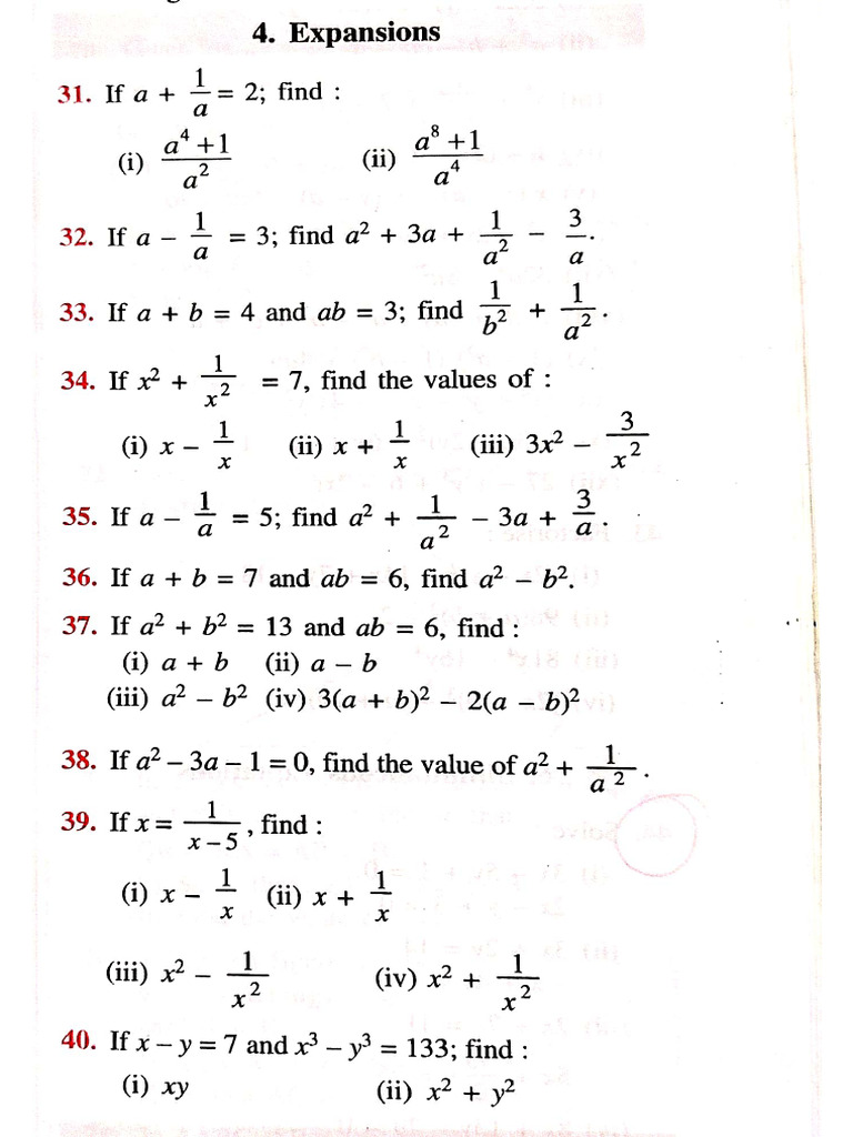 Expansions & Factorisation | PDF