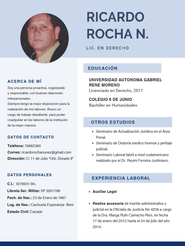 CV Ricardo Rocha | PDF