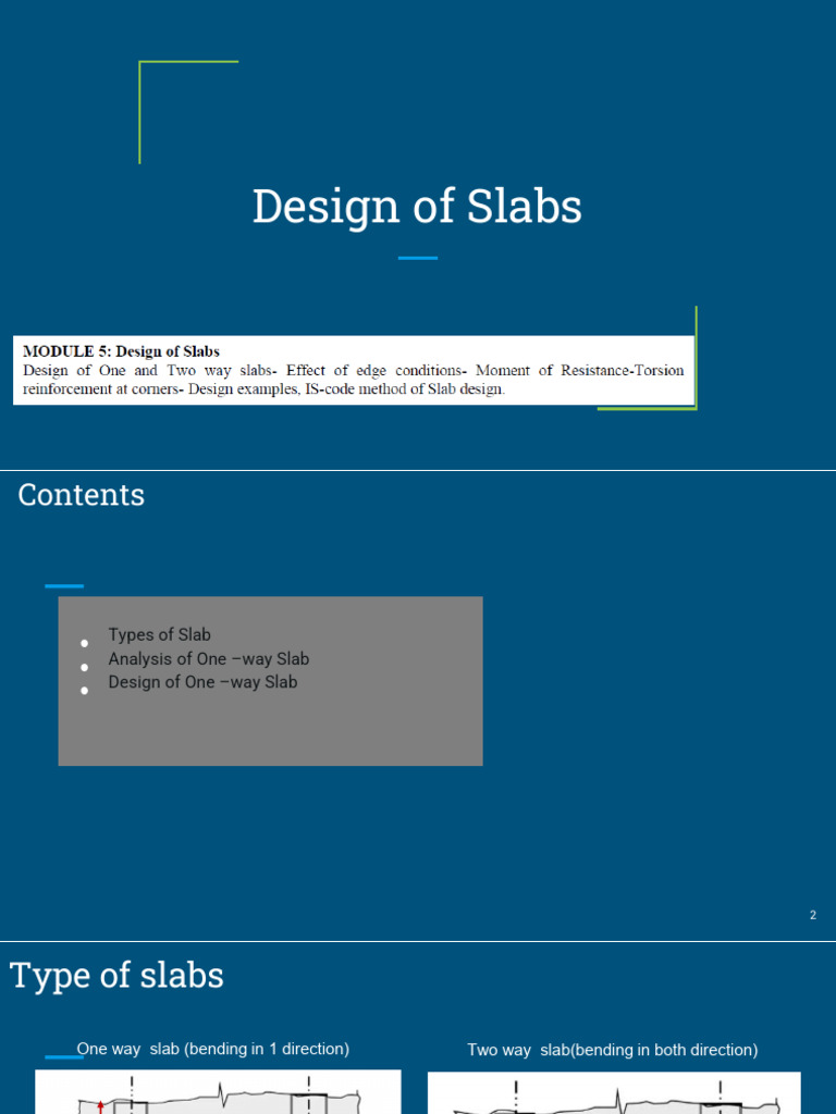 SD6 One Way Slabs | PDF | Bending | Building Materials