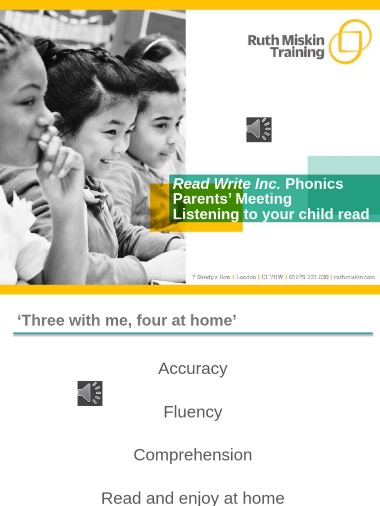 Read Write Inc. Phonics Parent Guide | PDF