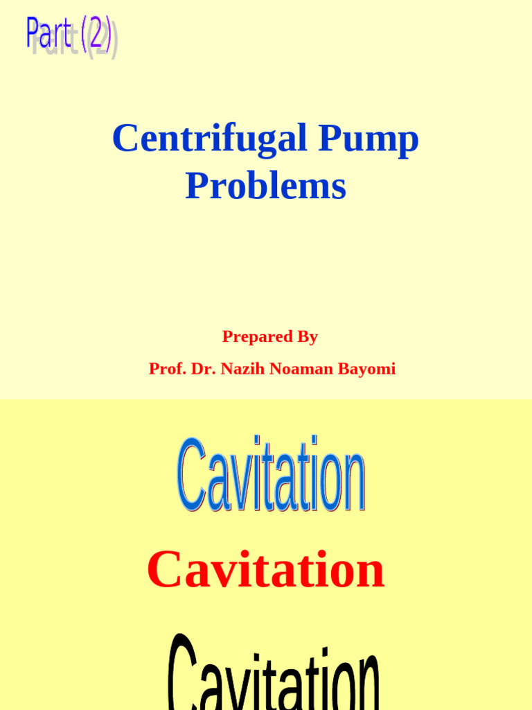 Centrifugal Pump Problems | PDF | Pump | Corrosion