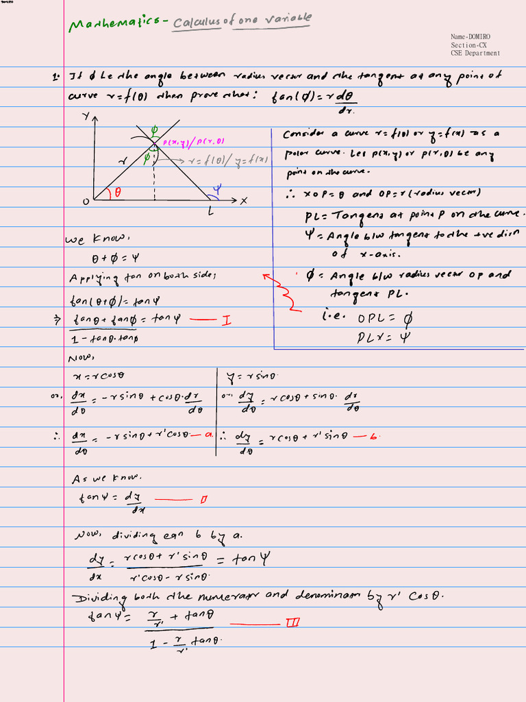 One Variable Annotated | PDF