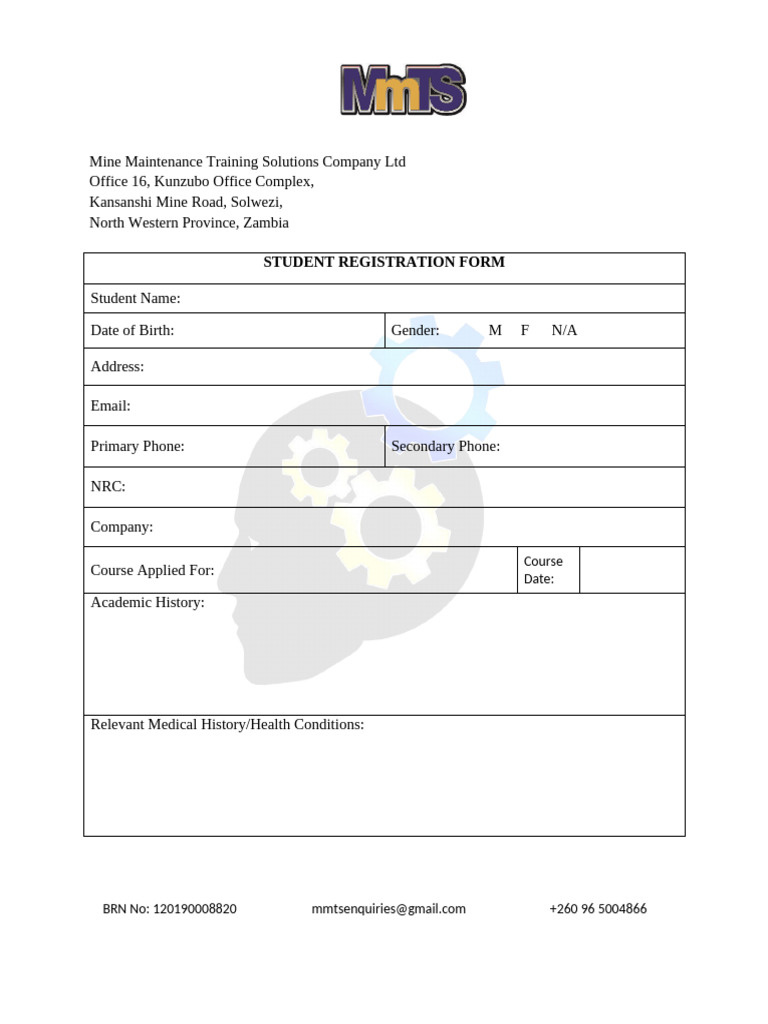 MMTS Enrollment V2 | PDF