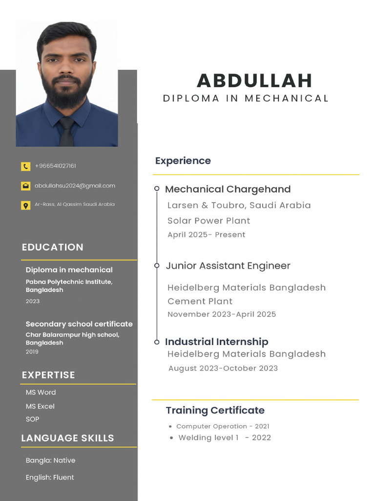 CV Abdullah | PDF