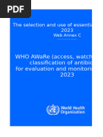 WHO AWaRe Antibiotic Classification 2023 | PDF | Antimicrobial ...