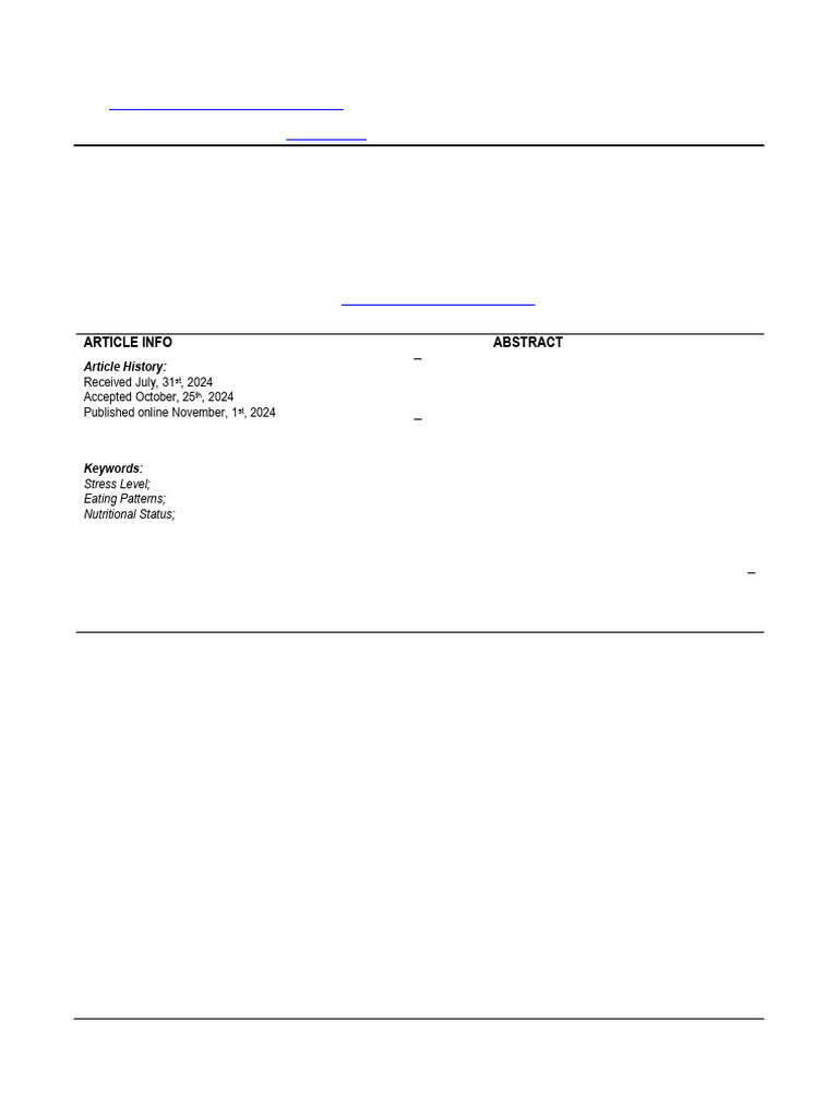 Correlation The Level of Nutritional Knowledge Bre | PDF | Nutrition ...