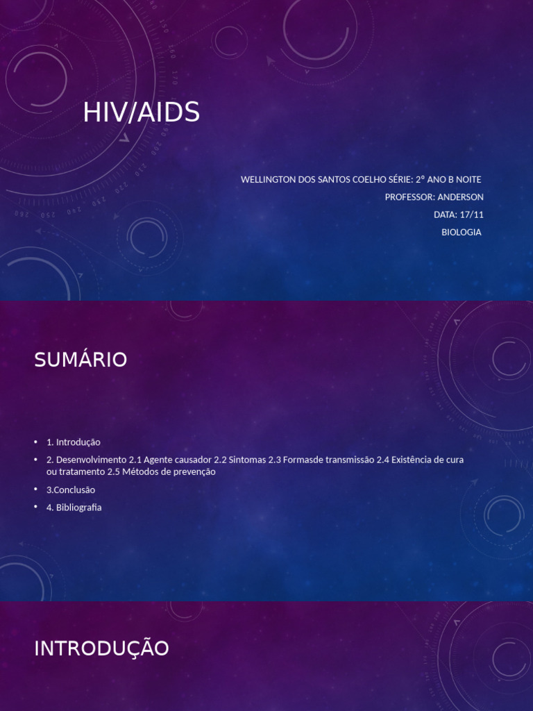 HIV/AIDS: Causas, Sintomas e Prevenção | PDF