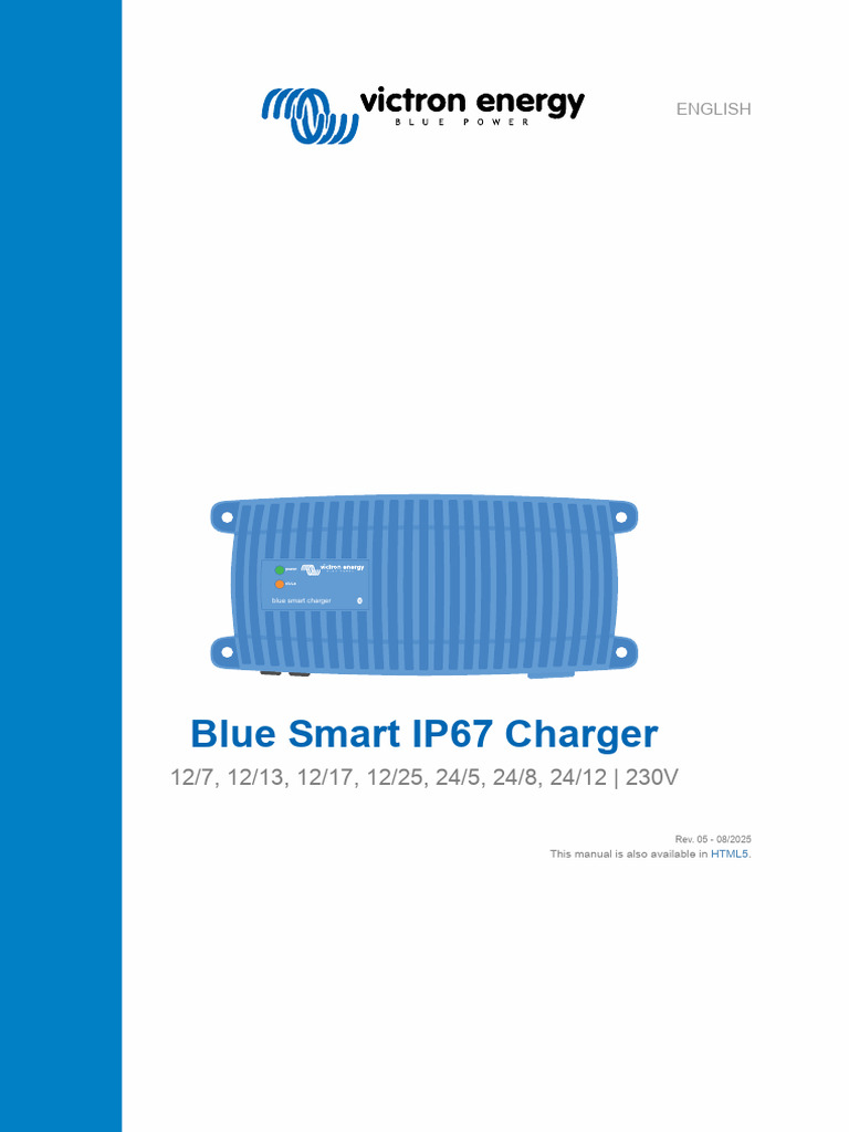 Blue Smart IP67 Charger Manual | PDF | Battery Charger | Electricity