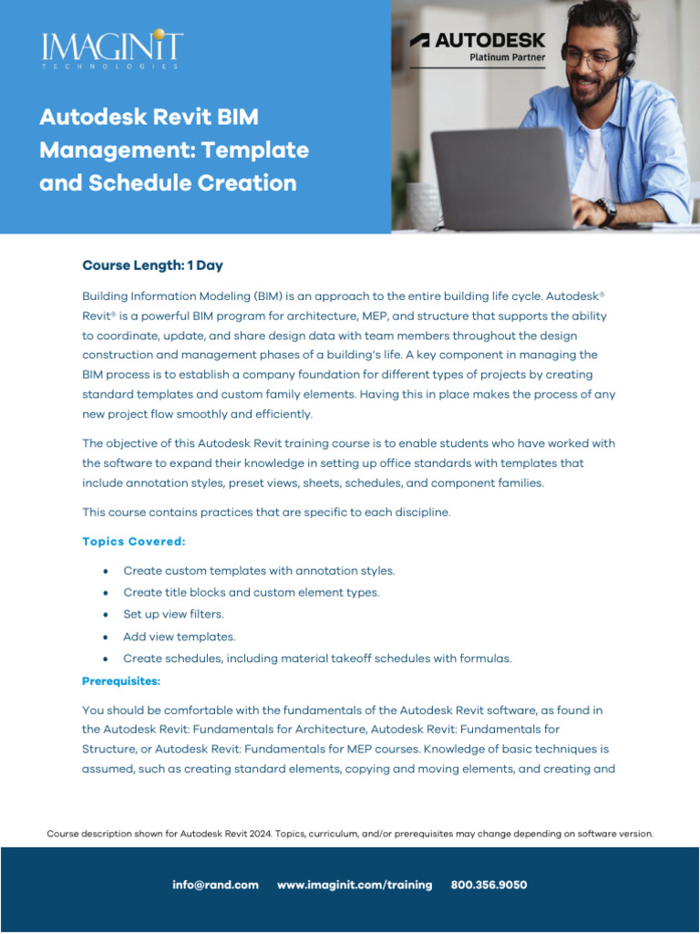 Autodesk Revit Bim Management Template and Schedule Creation | PDF | Autodesk Revit | Building ...