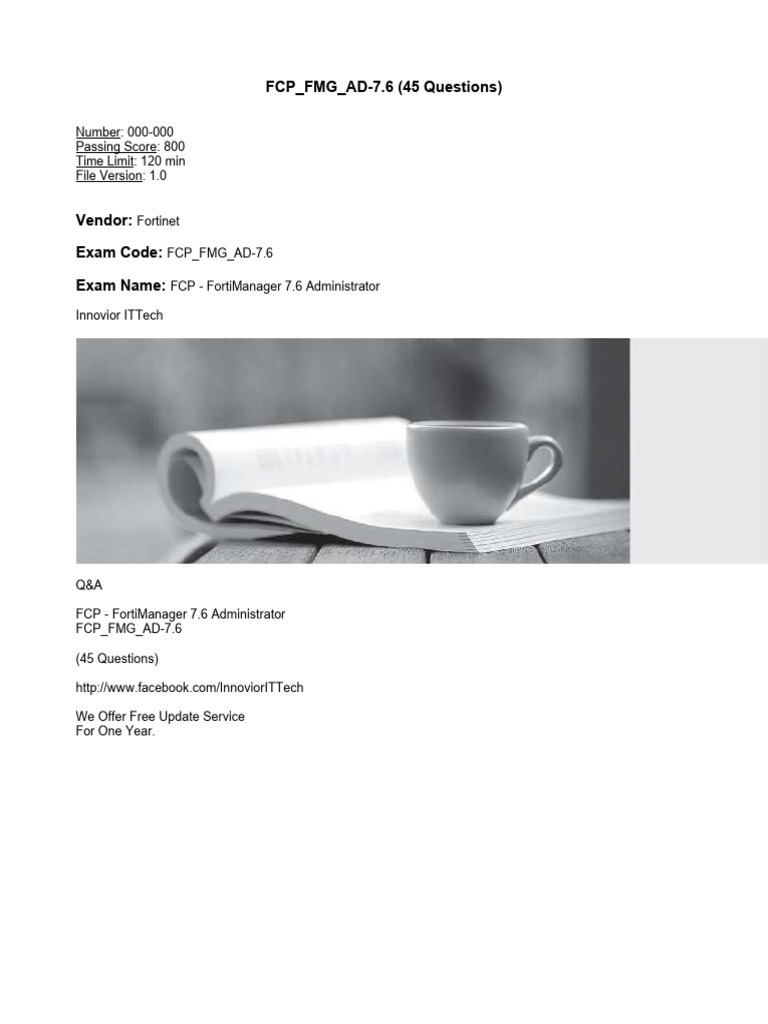 FCP_FMG_AD-7.6 Exam Questions Guide | PDF | Firewall (Computing ...
