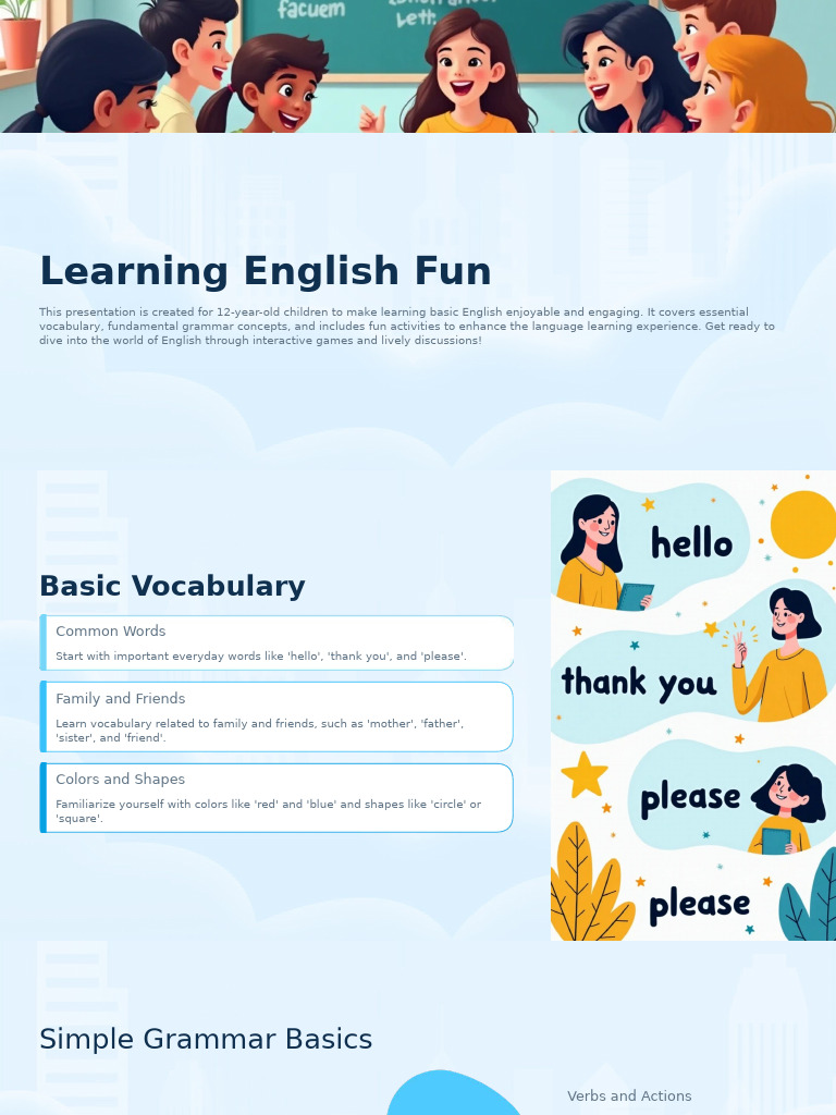 Learning English Fun | PDF | English Language | Vocabulary