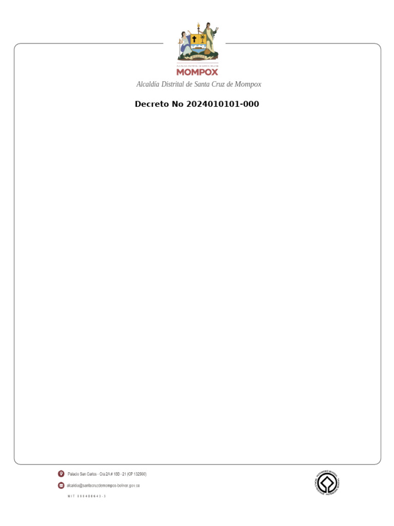 Membrete Decretos Logo Nuevo | PDF