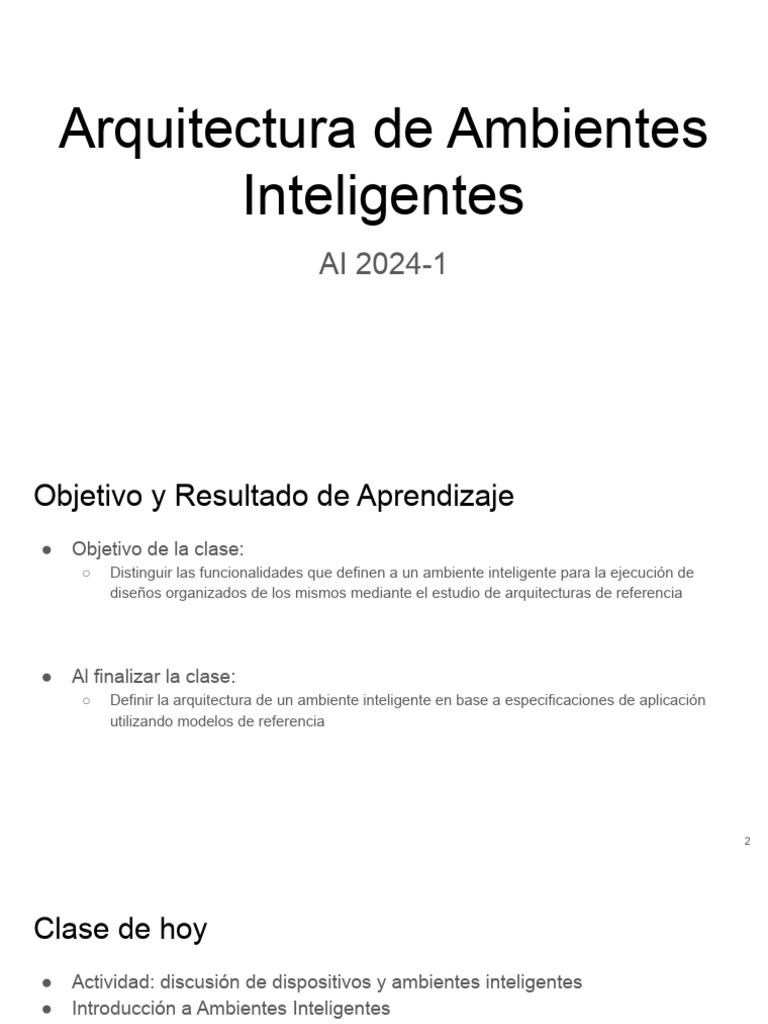 AI-U1-Cls-Arquitectura de Ambientes Inteligentes-1 | PDF | Middleware ...