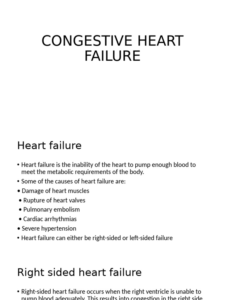 Understanding Congestive Heart Failure | PDF | Electrocardiography | Heart