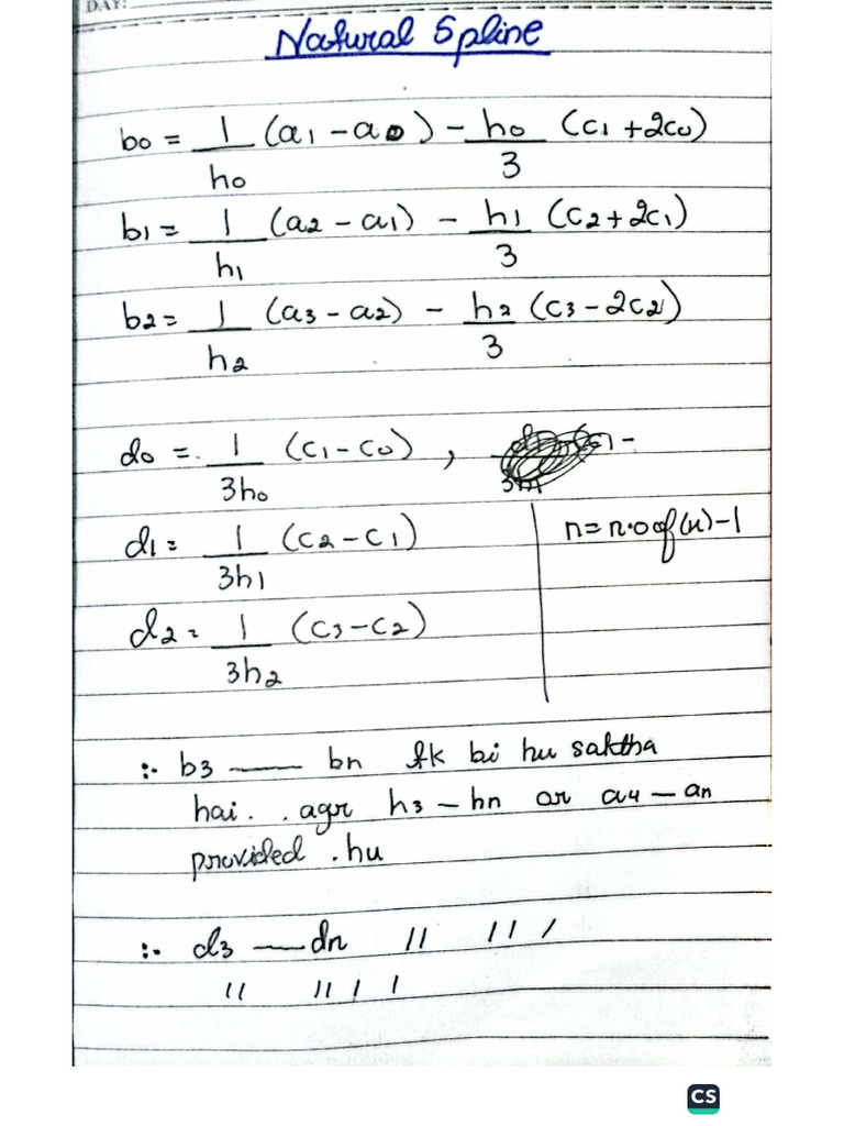 Natural Spline | PDF