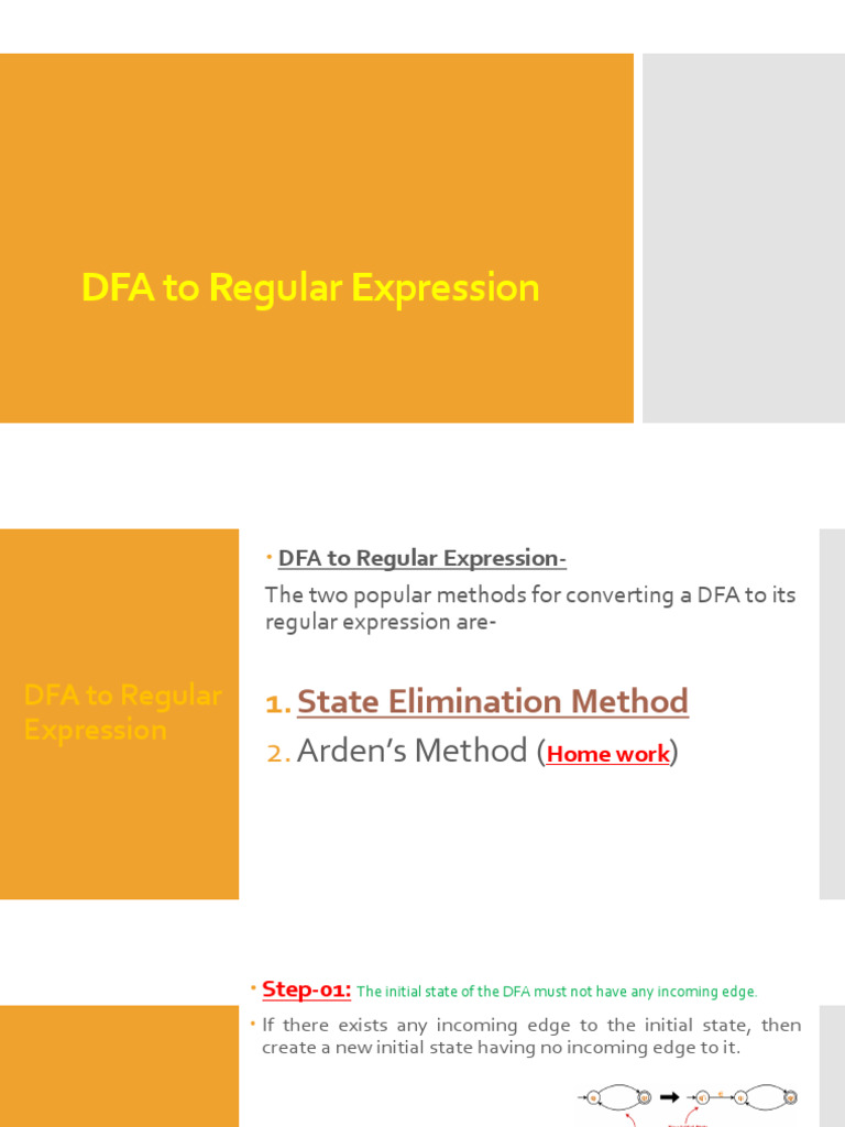 DFA to Regular Expression Conversion Guide | PDF