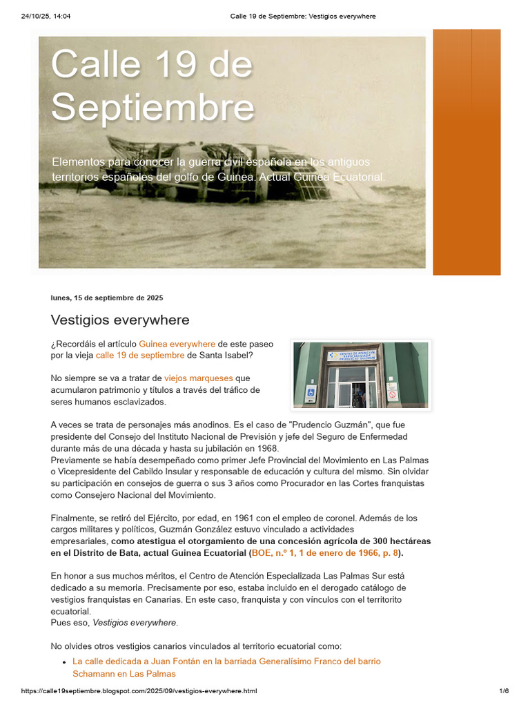 Vestigios de la Guerra Civil en Guinea | PDF | España franquista ...
