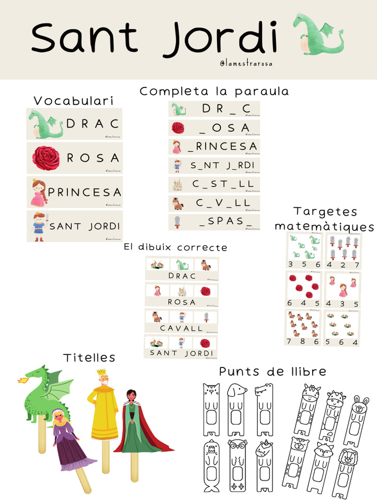 Sant Jordi @lamestrarosa | PDF