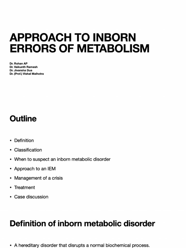 Iem the Approach Ppt | PDF | Ketosis | Hypoglycemia