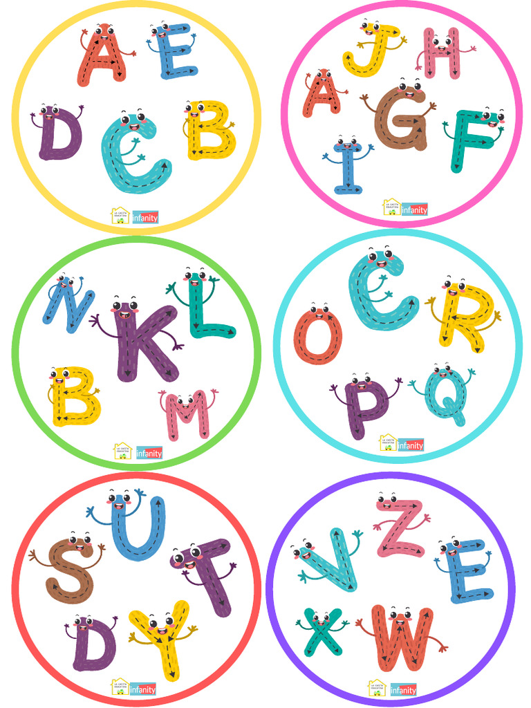 Dobble Letras - Infanity & La Casita Educativa | PDF