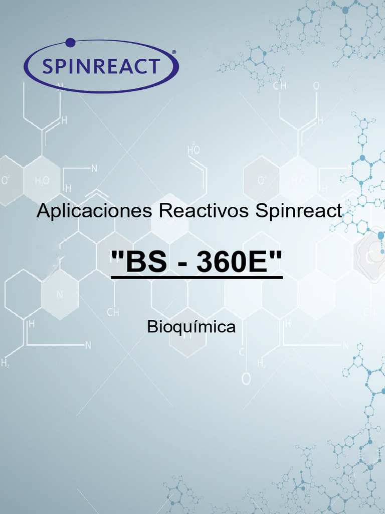 Aplicaciones Reactivos Spinreact: Bioquímica | PDF | Cinética química ...