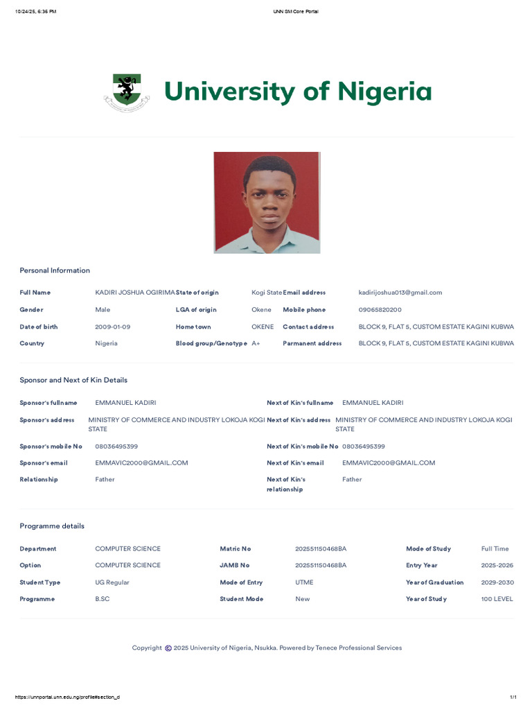 Student Profile Creation 1 | PDF