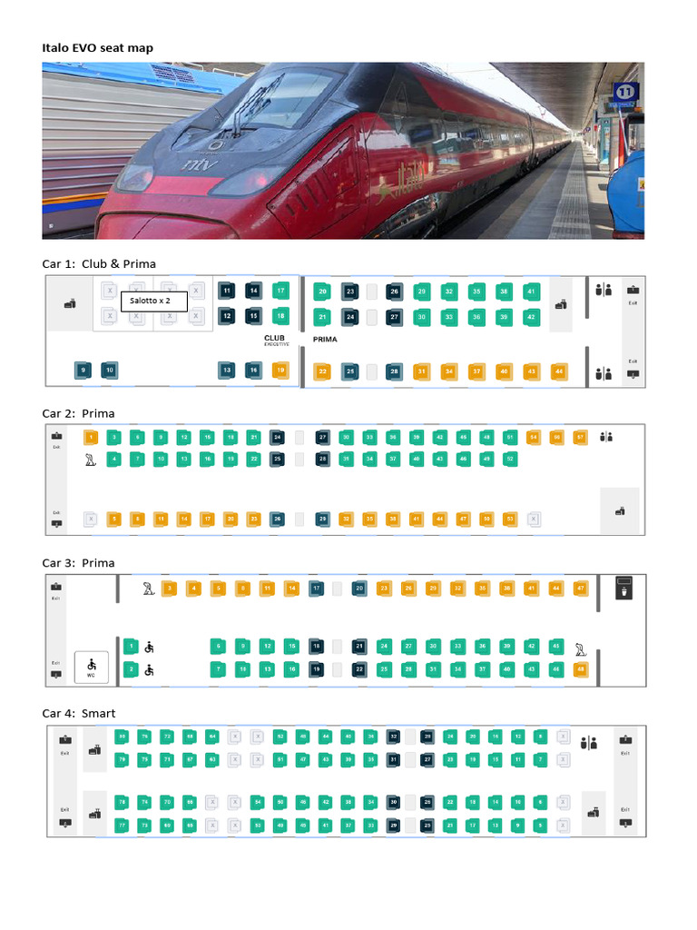 Italo Evo Seat Map | PDF