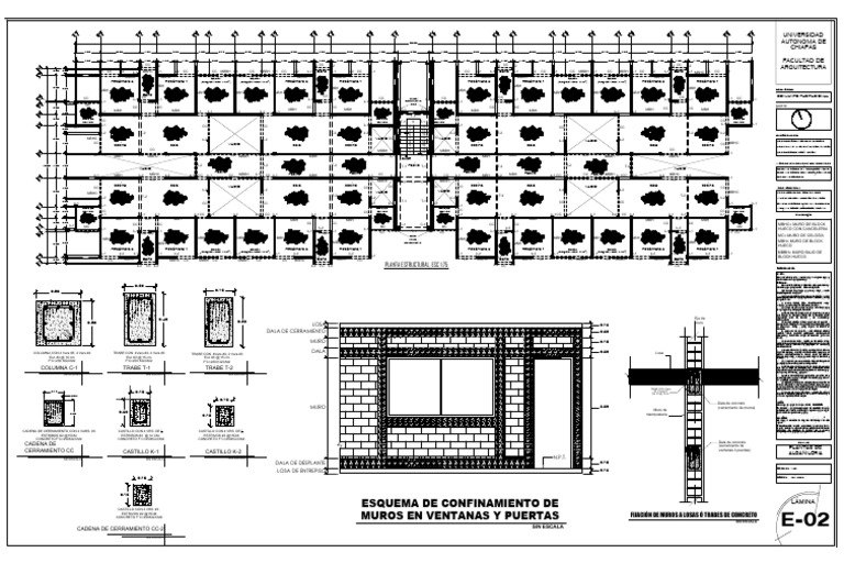 Planta Estructural E-02 | PDF