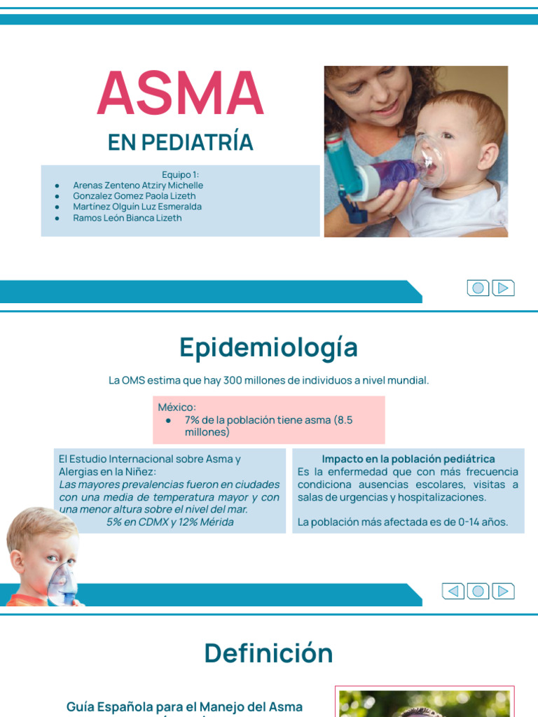 Asma en Pediatría: Epidemiología y Tratamiento | PDF | Asma | Alergia