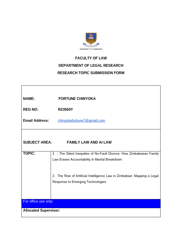 Research Topic Submission Form | PDF