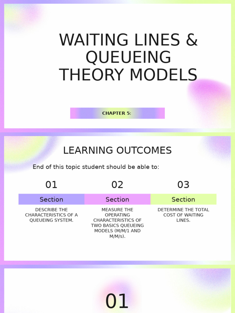 CHAPTER 5 QUEUEING THEORY - Single Queuing System | PDF | Applied Mathematics | Statistical Theory