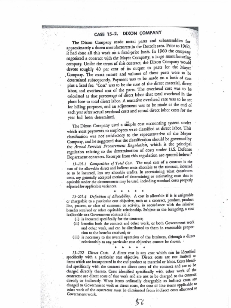 Dixon Company Case | PDF