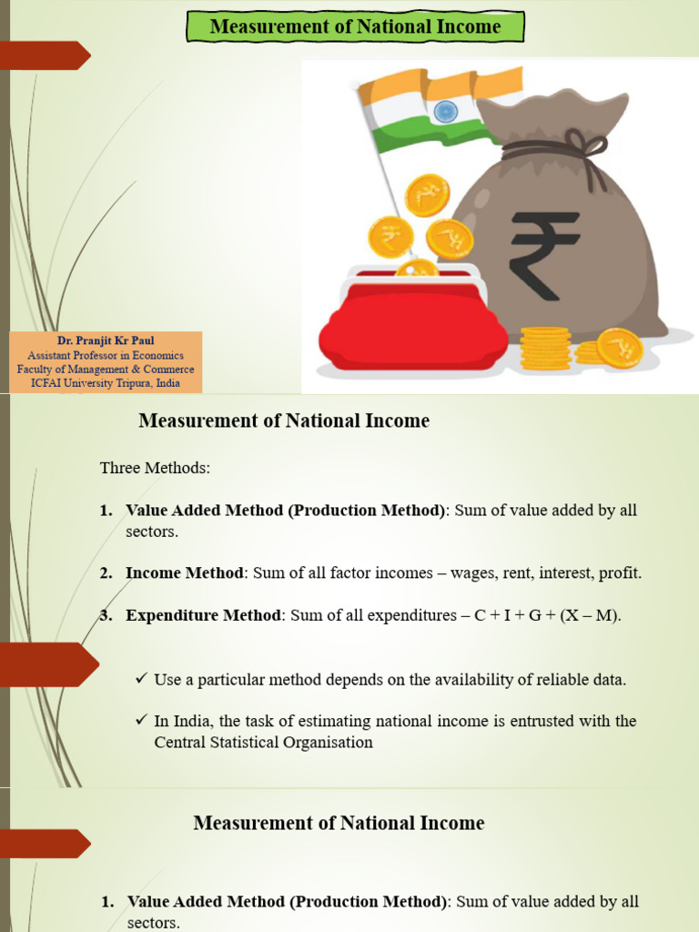 Measuring National Income Methods Explained | PDF | Measures Of ...