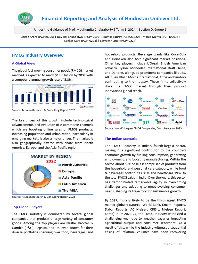 FRA Project - Group 1 Section D | PDF | Expense | Income Statement