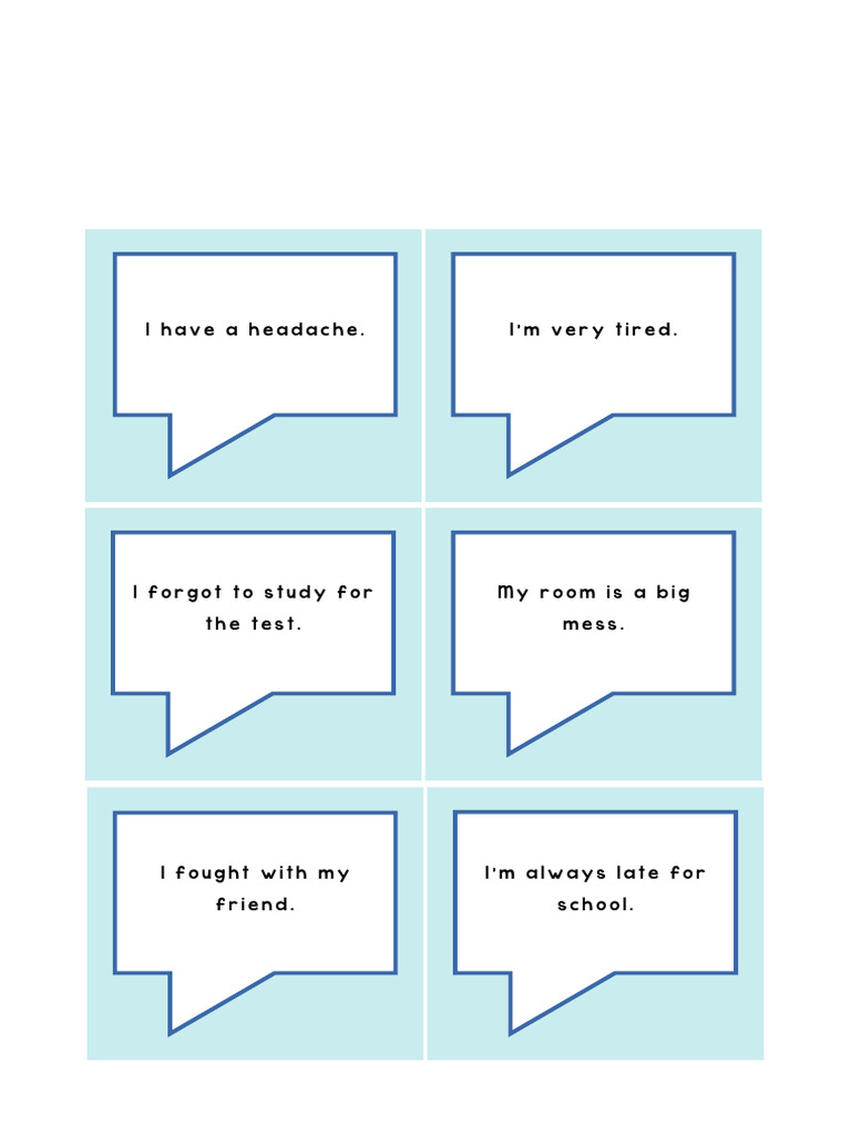 Shopping English Speaking Cards Worksheet in Blue Simple Style | PDF