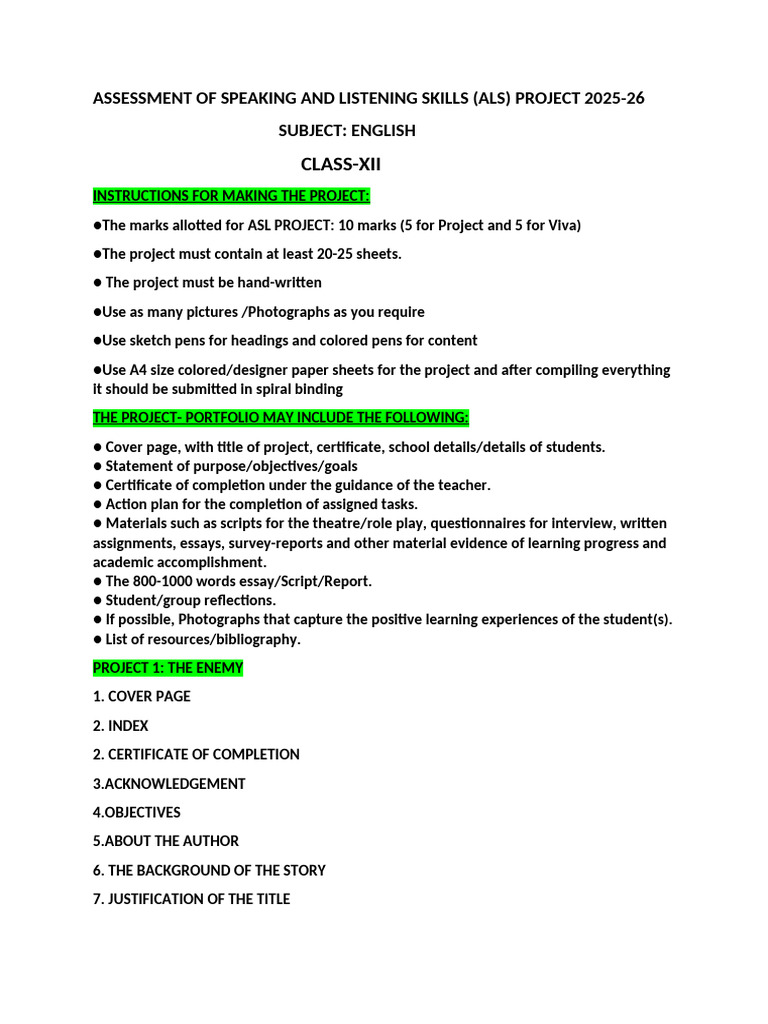 Grade12 English Project | PDF