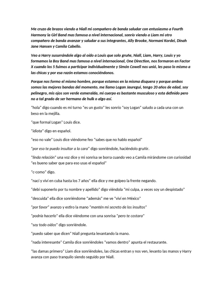 Encuentro entre One Direction y Fourth Harmony | PDF | Una sola dirección